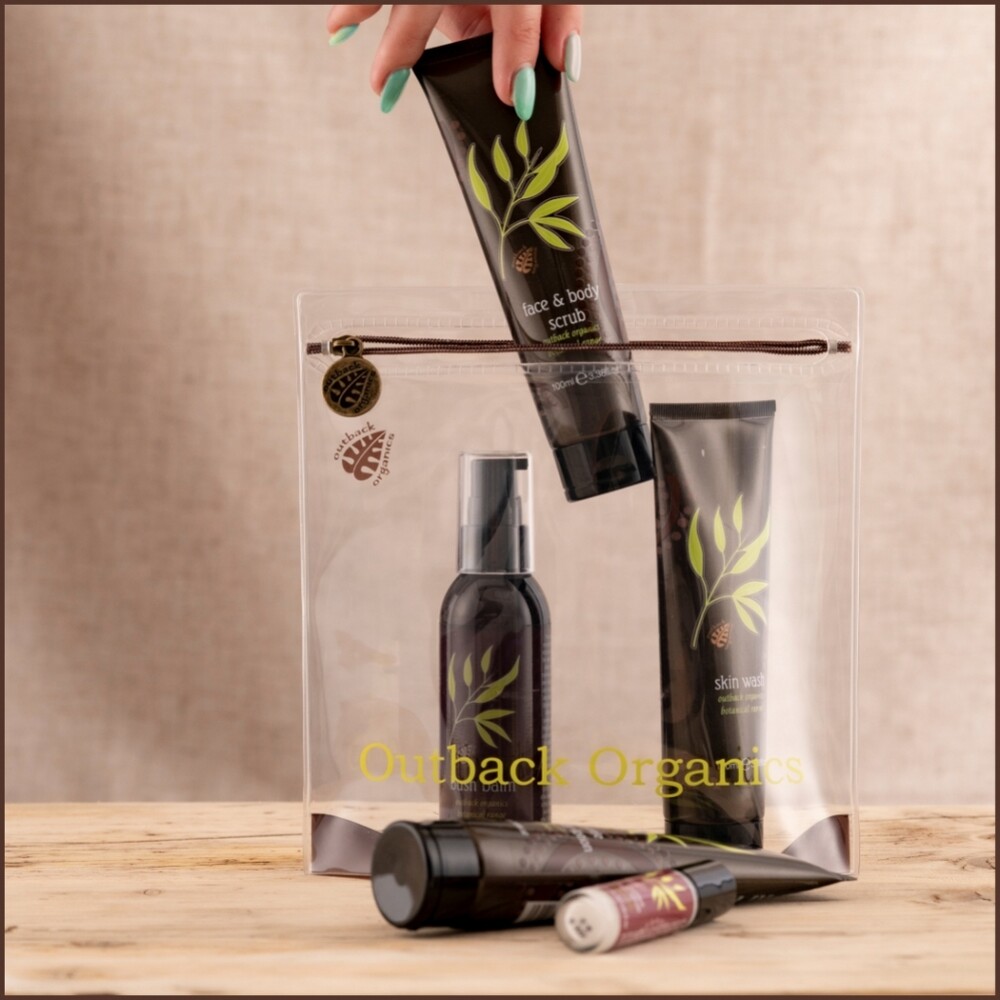 New product launch – Biodegradable cosmetics bag | Outback Organics