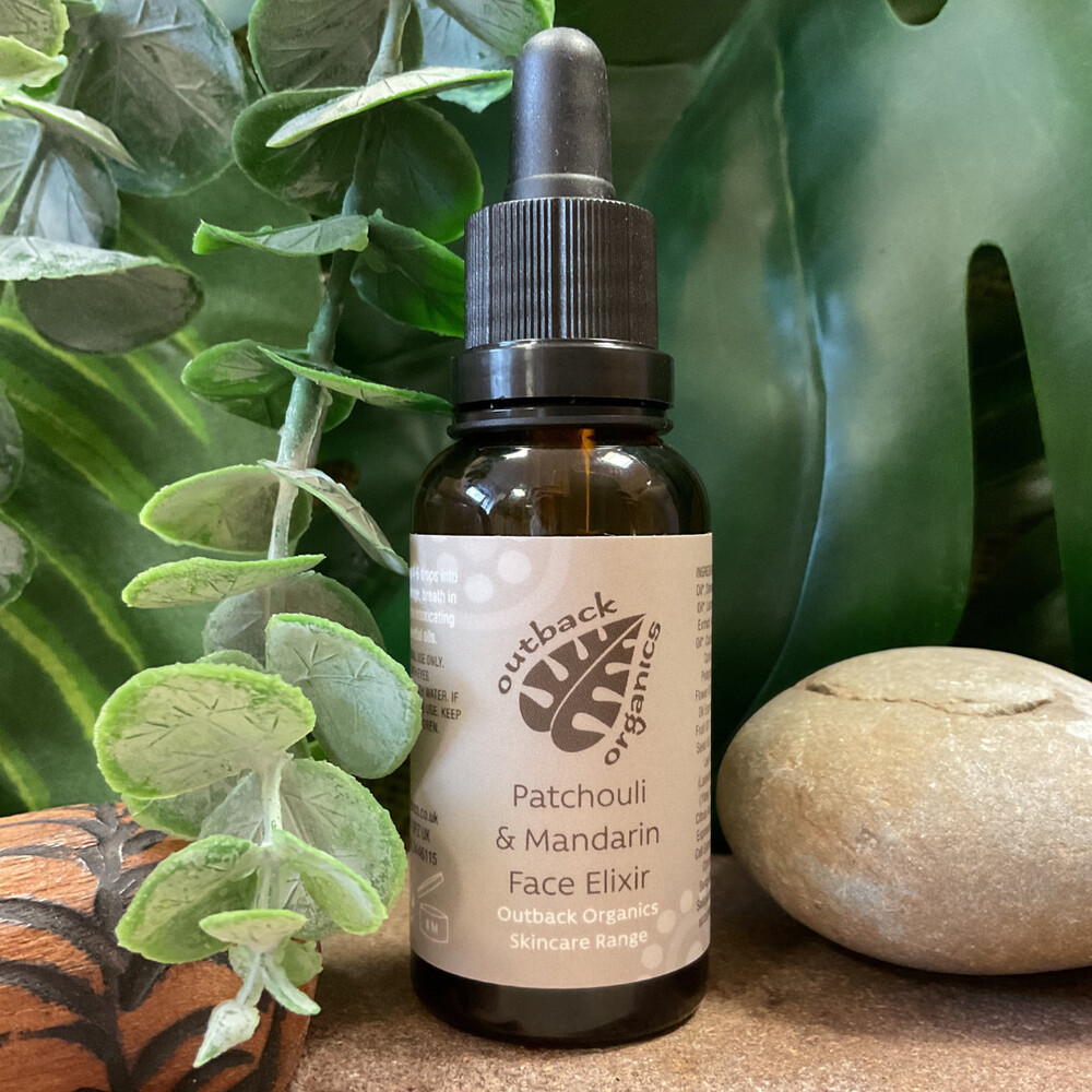 Patchouli & Mandarin Face Elixir 30ml | The Outback Organics Shop | Outback Organics
